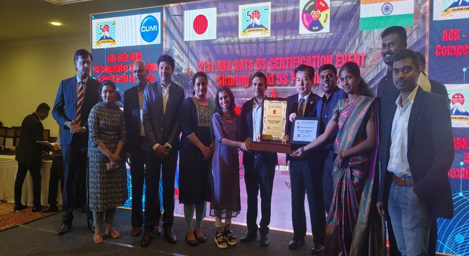ABK AOTS Sustenance Level – 2 Award – KEC - Kauvery Hospital